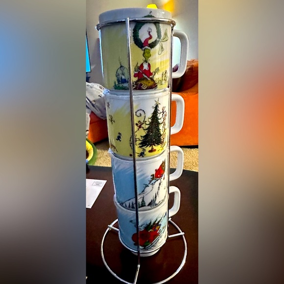 Holiday | Grinch Stackable Mugs With Stand | Poshmark